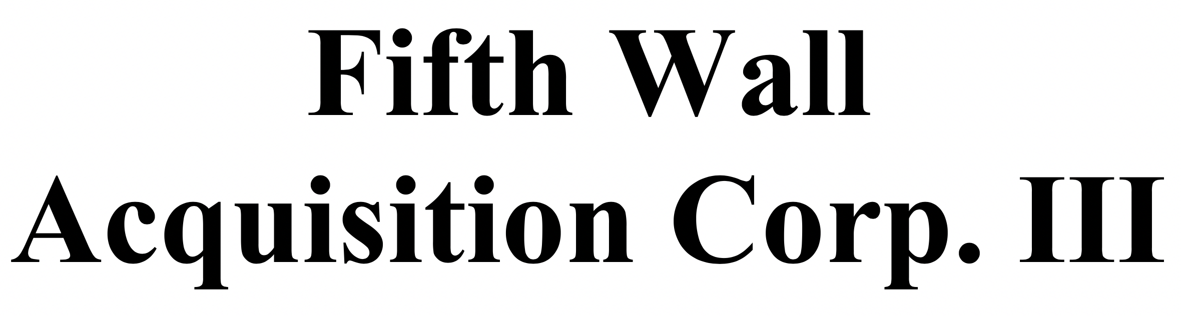 Fifth Wall Acquisition Corp. III - Drexel Hamilton